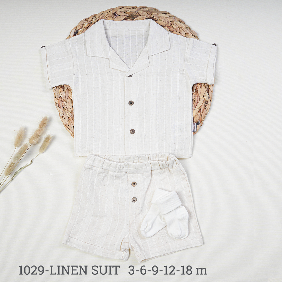 Boys Linen Shirt and Shorts Linen Set – Dreamline